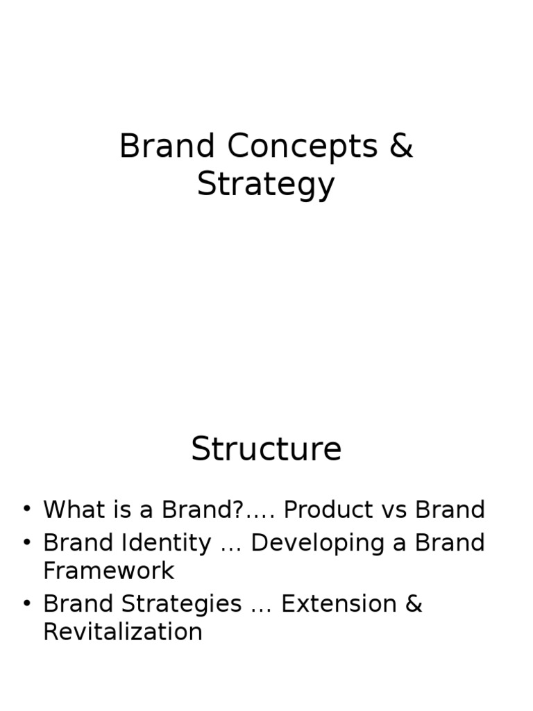 Brand Concepts & Strategy | Download Free PDF | Brand | Competitive ...