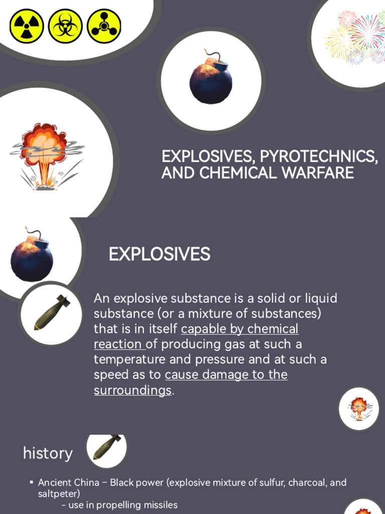 Reporter#4 - Explosives, Pyrotechnics, and Chemical Warfare | PDF