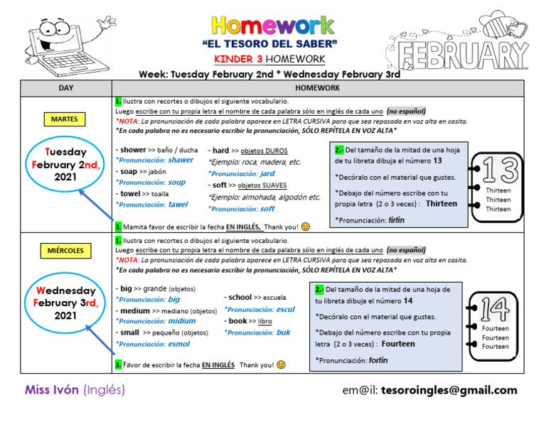 K3 Homework 2 y 3 Febrero | PDF