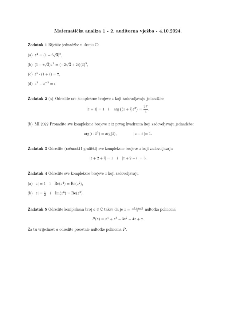 Auditorne Vjezbe 2 | PDF