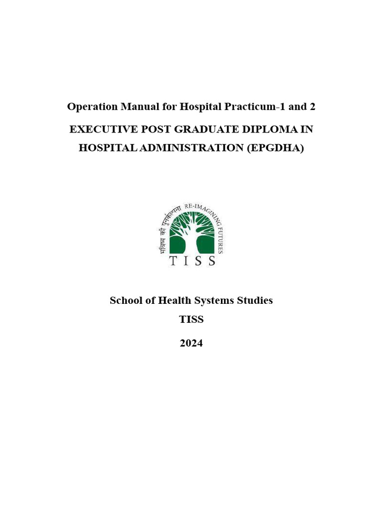 Draft Hospital Practicum Format - EPGDHA | PDF