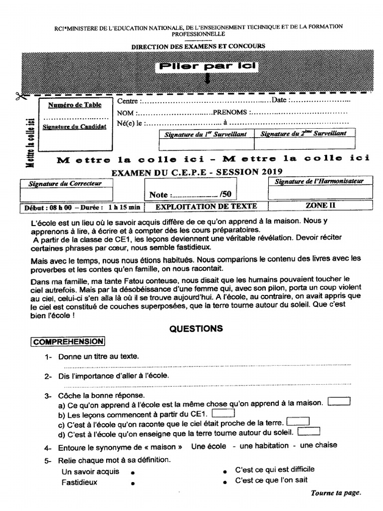 Sujet ET2 2019 | PDF