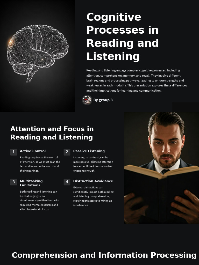 Cognitive Processes in Reading and Listening | PDF