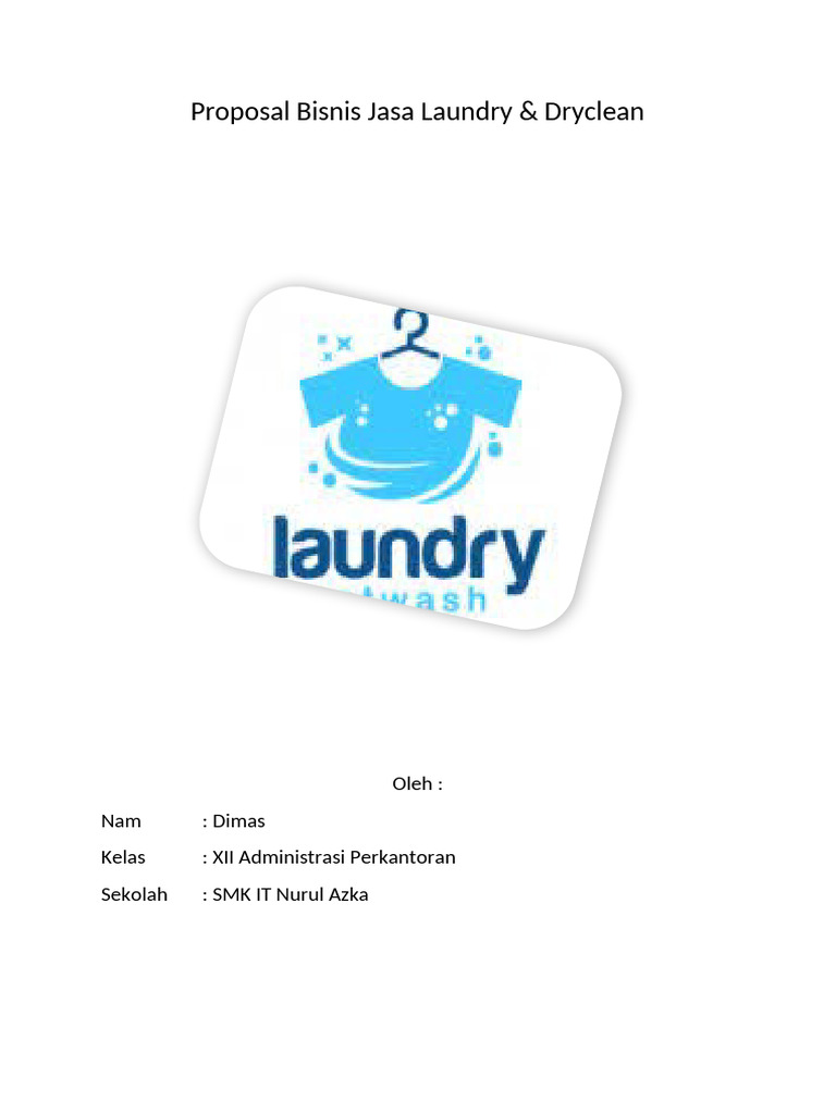 Proposal Bisnis Jasa Laundry | PDF