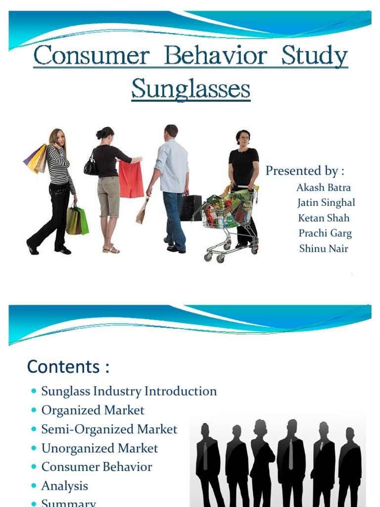 Consumer Behavior Study Sunglasses | PDF