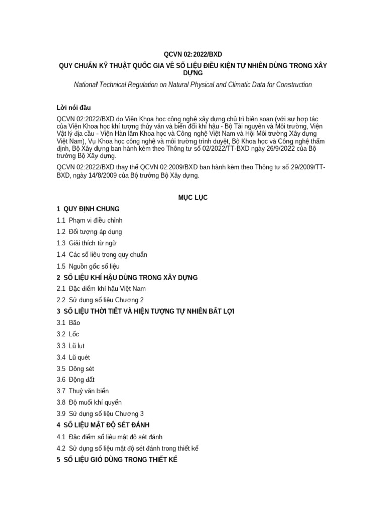 QCVN 02 2022 BXD | PDF