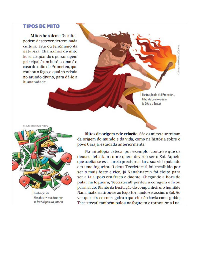 TIPOS DE MITOS | PDF