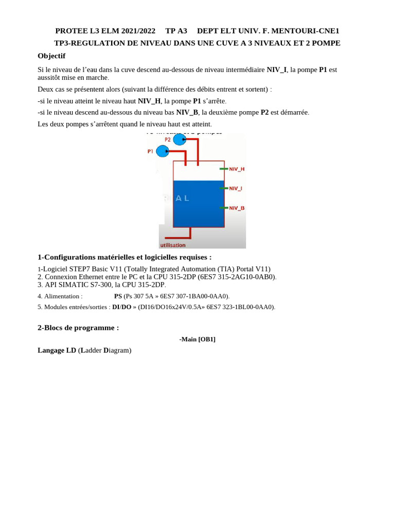 tp03 Regulation | PDF