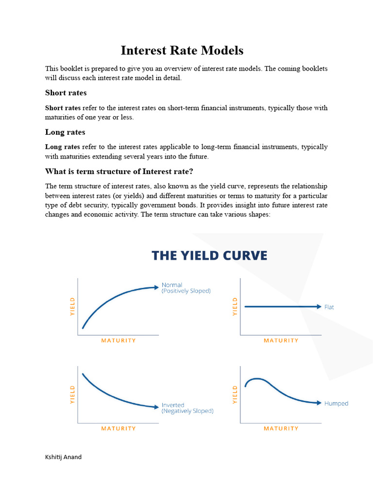 Interest Rate Models | PDF