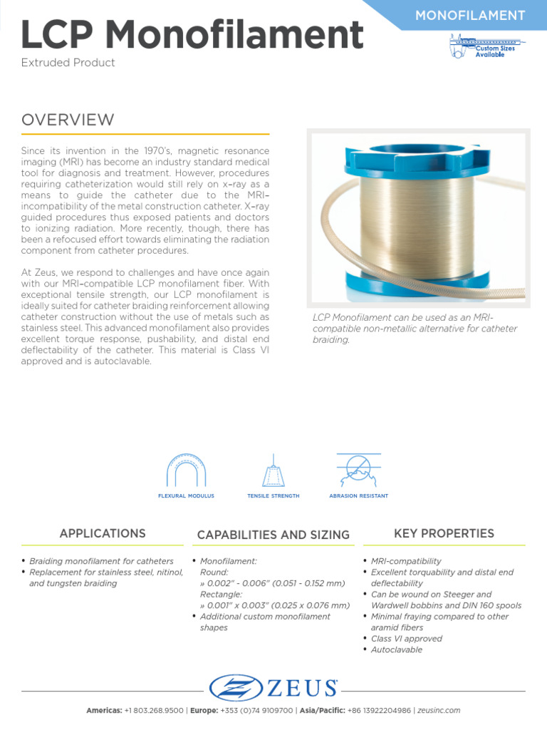 LCP Monofilament Zeus | PDF