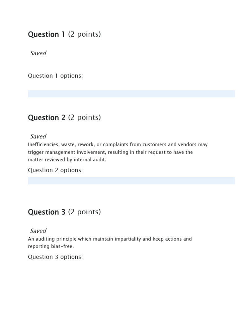 Quiz1 OPERAUD 100% | PDF