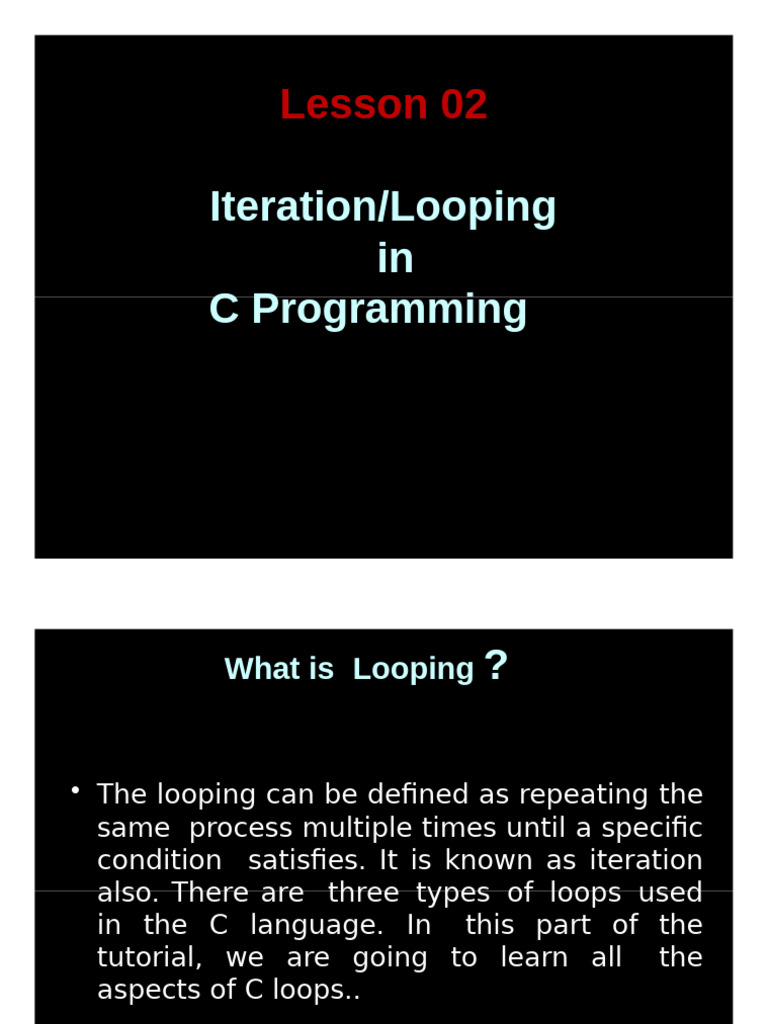 Looping | PDF