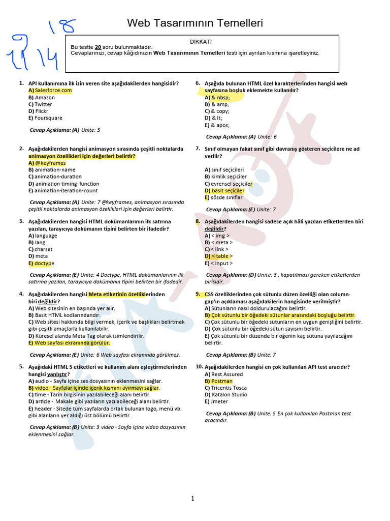 Web Tasarımının Temelleri | PDF
