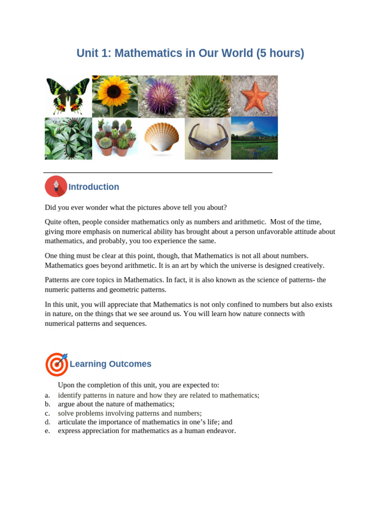 MMW Unit 1 Topic 1 | PDF