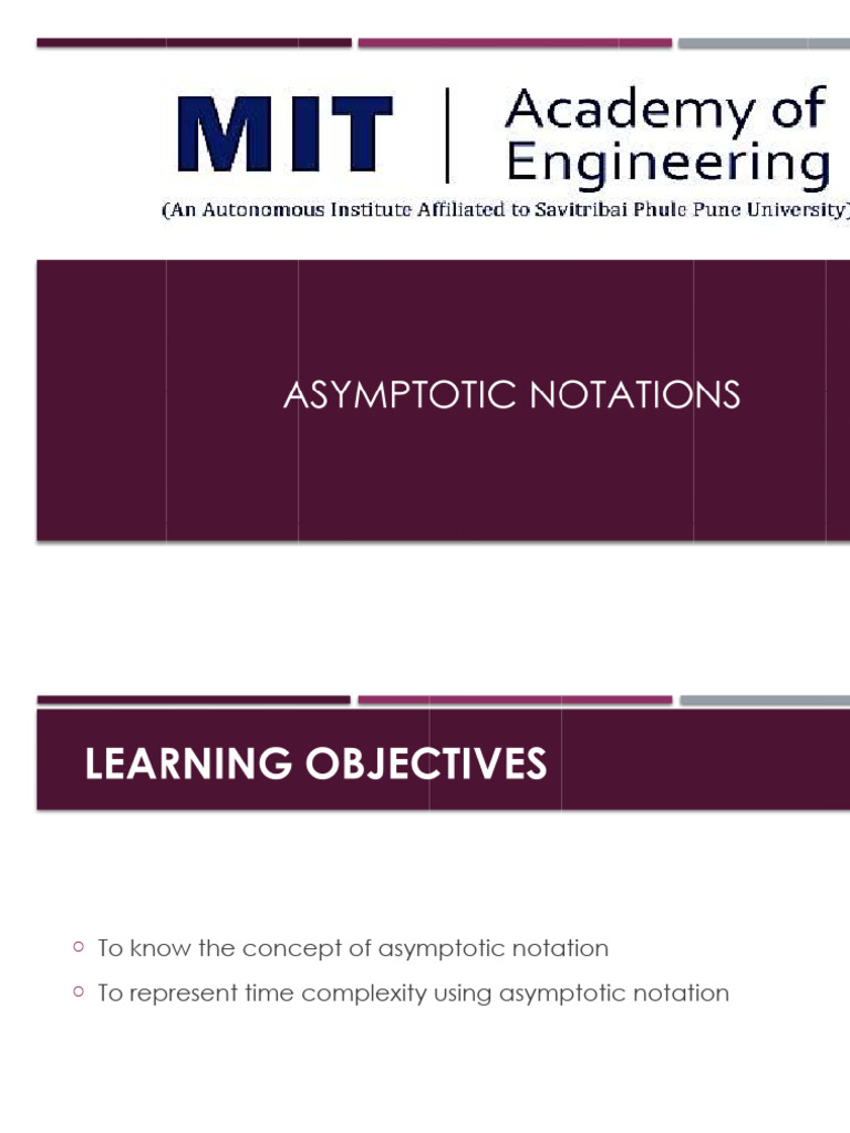 3 Asymptotic Notations | PDF