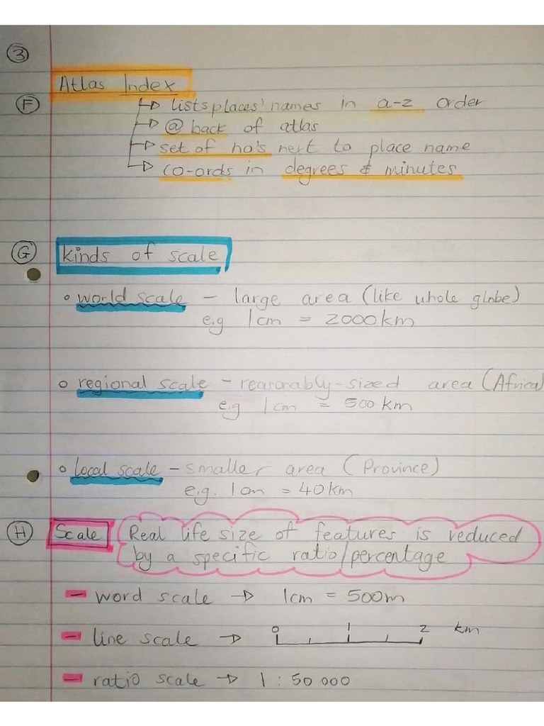 Grade 8 - Maps and Globes Notes (pt 3) | PDF