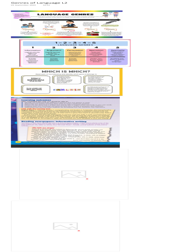 Genres of Language L2 | PDF