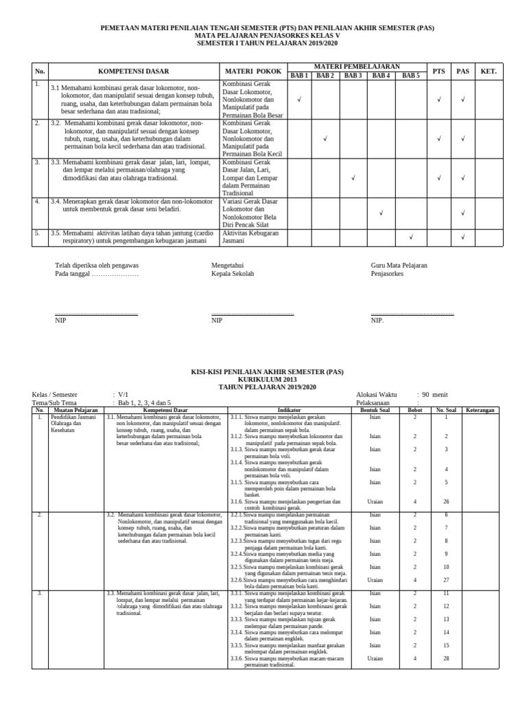5_PAS KELAS V 19_20 up | PDF