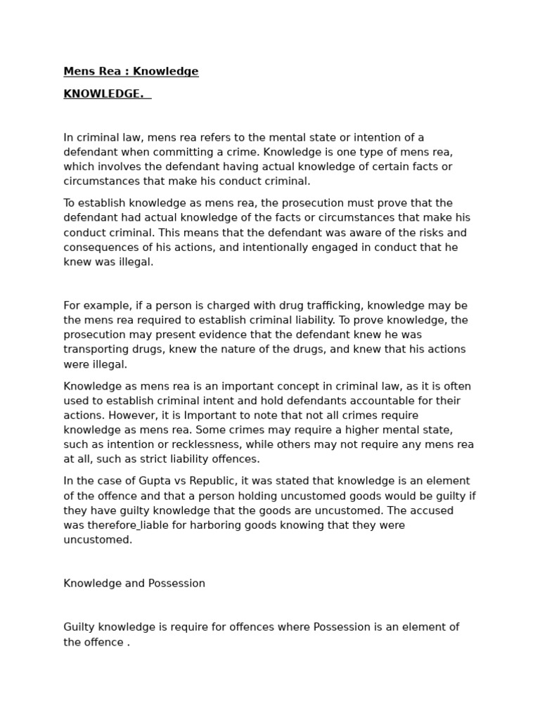 Criminal Law Assignment LLB | PDF