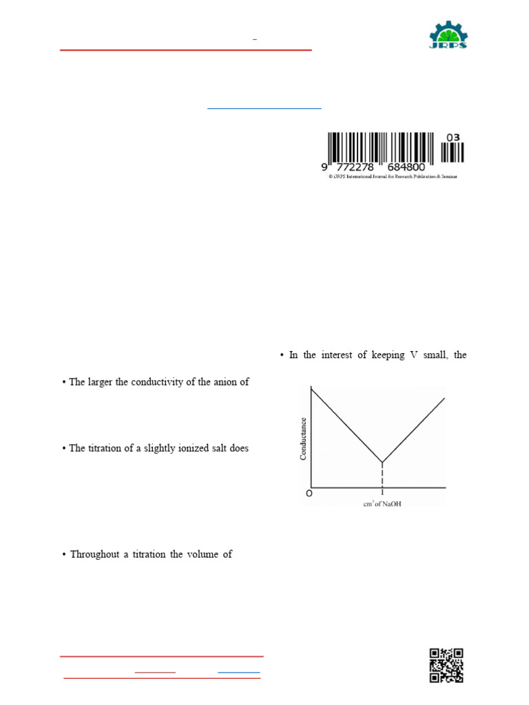 22_jan+complete+paper+3+Conductometric+Titrations (1) | PDF