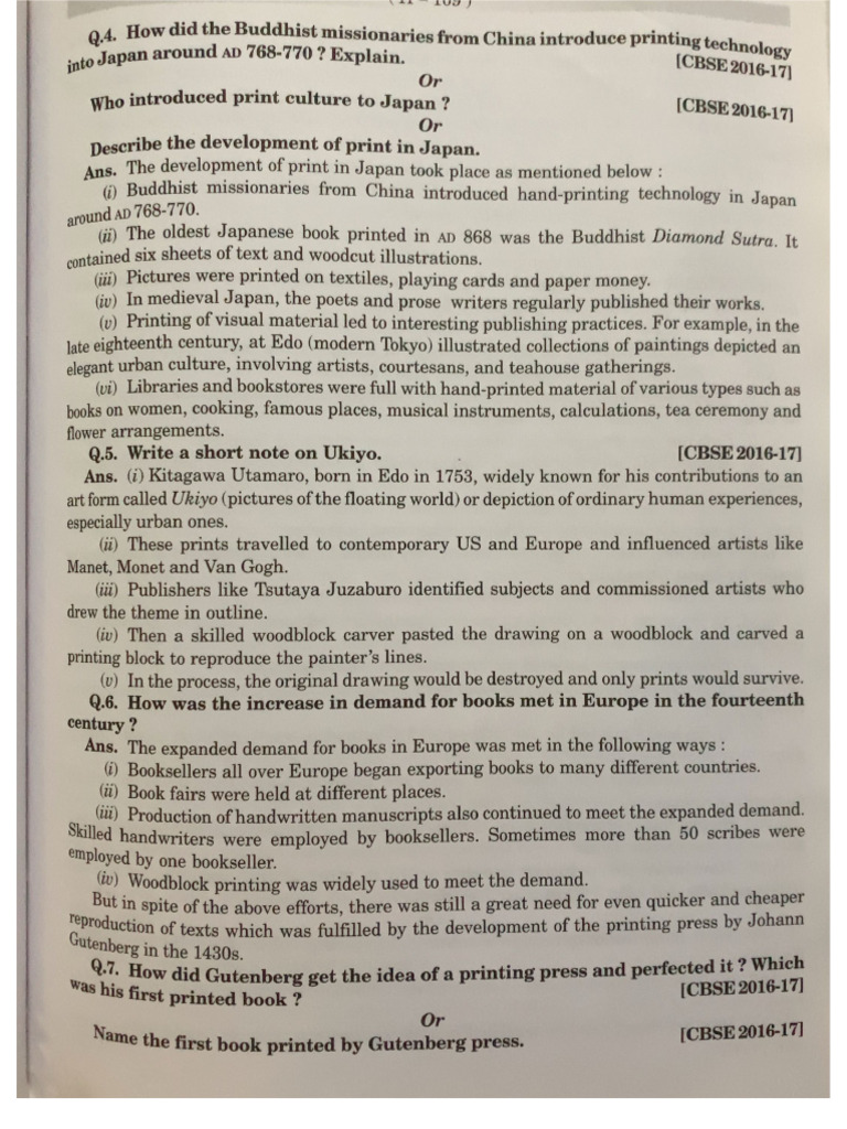 Short Paragraphs On CH - 7class 10 | PDF