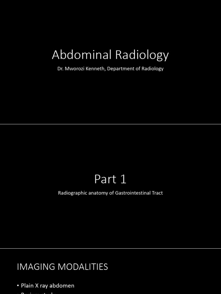 Abdominal Radiology | PDF