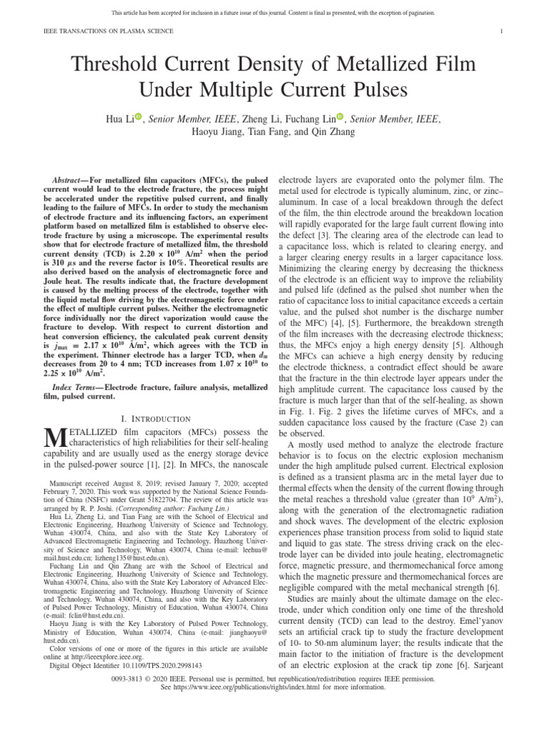 Current Density | PDF