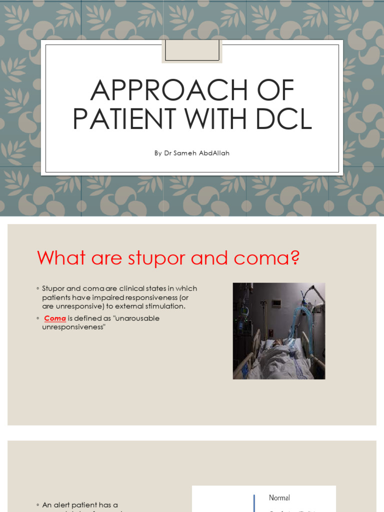 Approach of patient with dcl | PDF