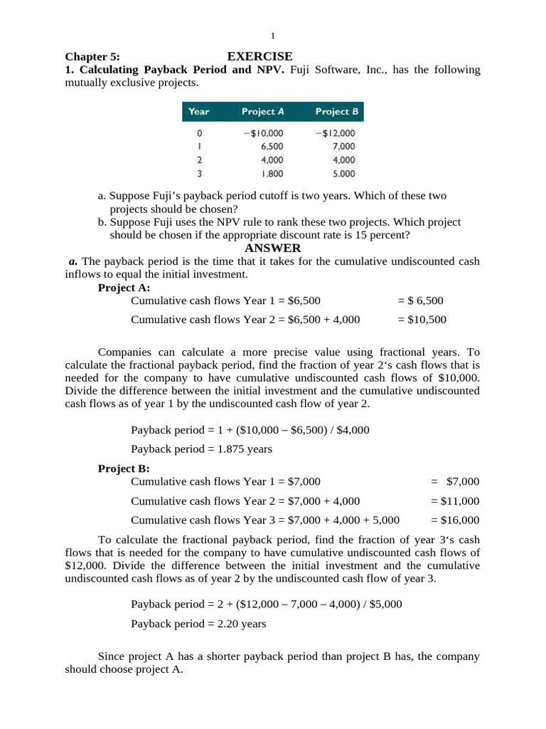 Chapter 5 Net Present Value | PDF