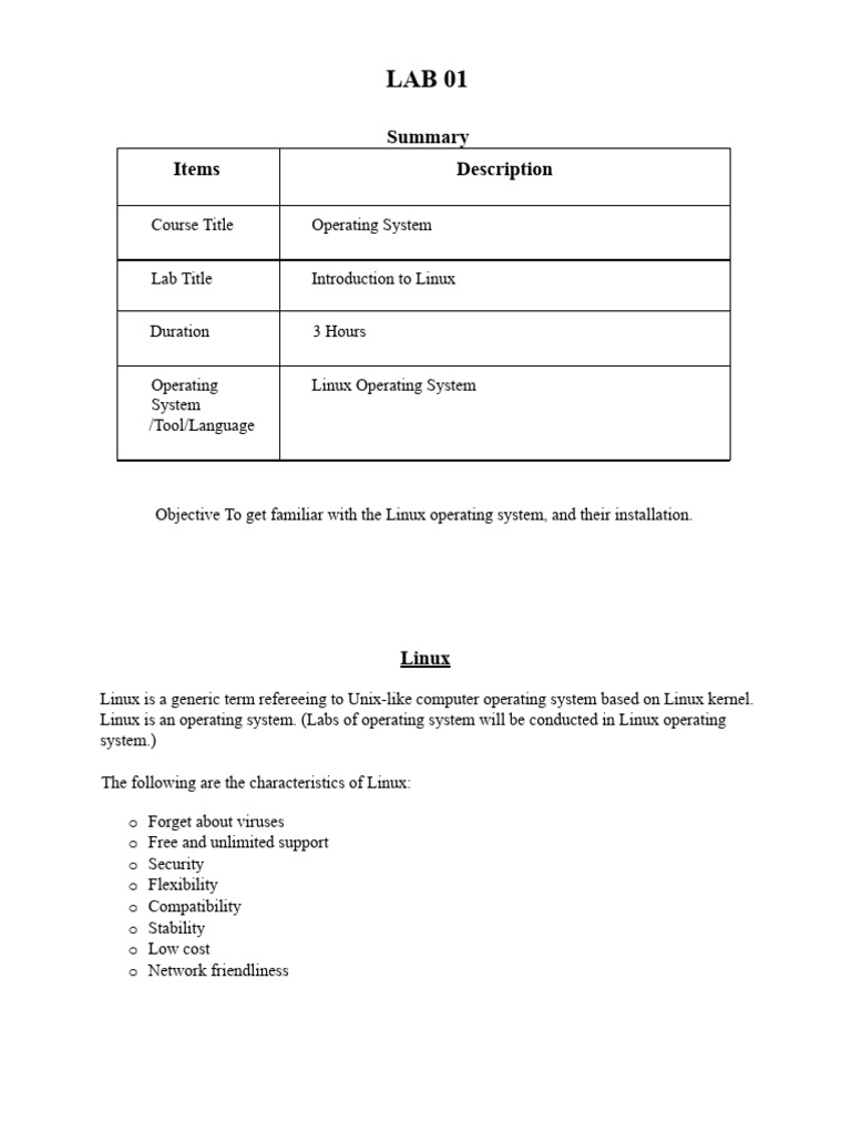 Lab 01 | PDF