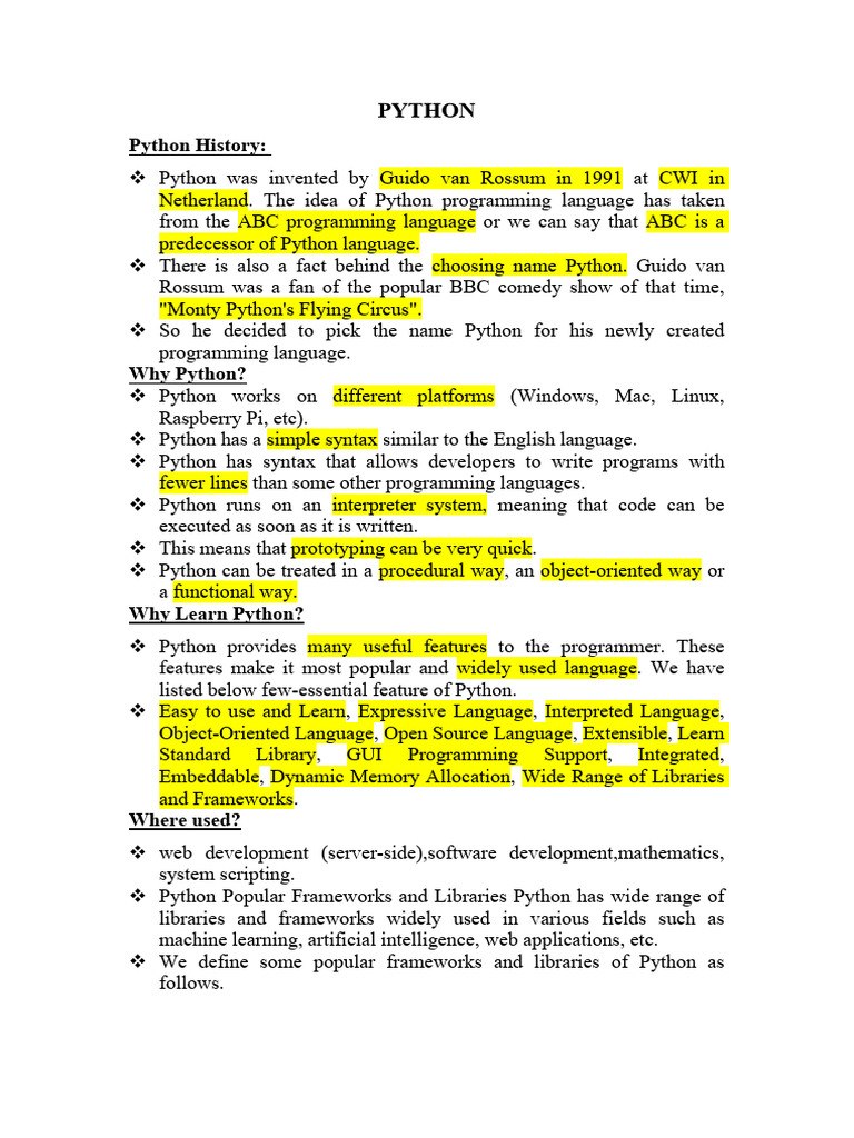 Python Basic | PDF