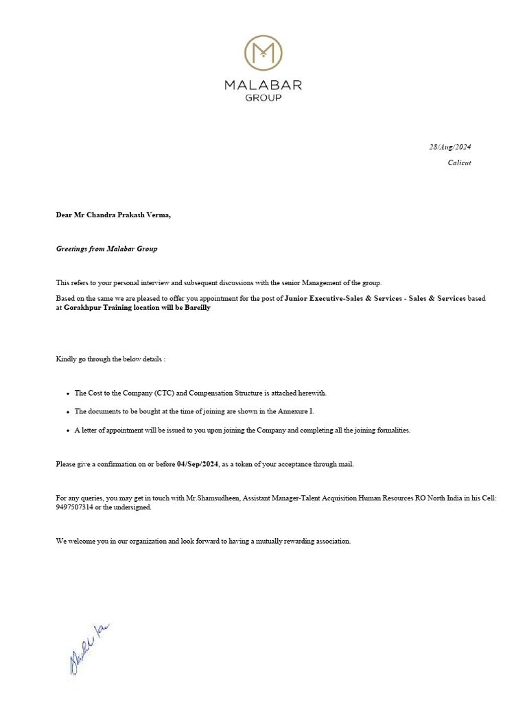 OfferLetter | PDF