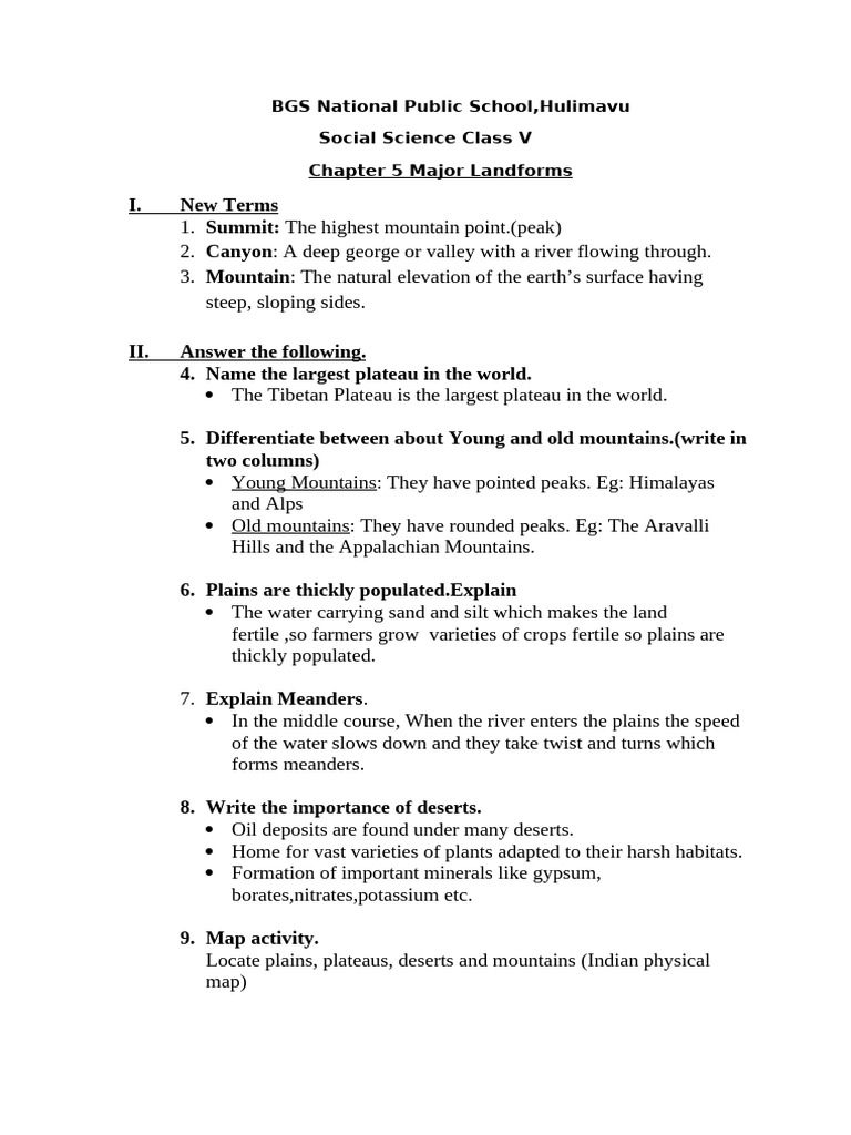 CONLIB Ch5Majorlandforms 20240825104828 | PDF