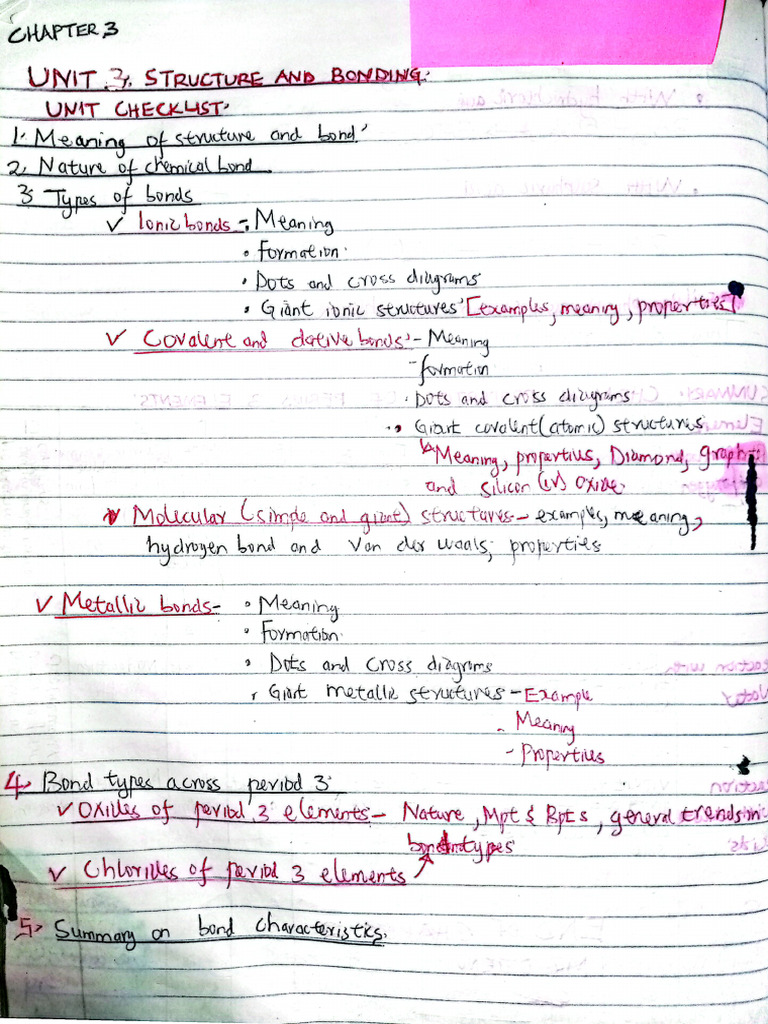 F2 Chapter 3 STRUCTURE AND BONDING. ERIC OTIENO | PDF
