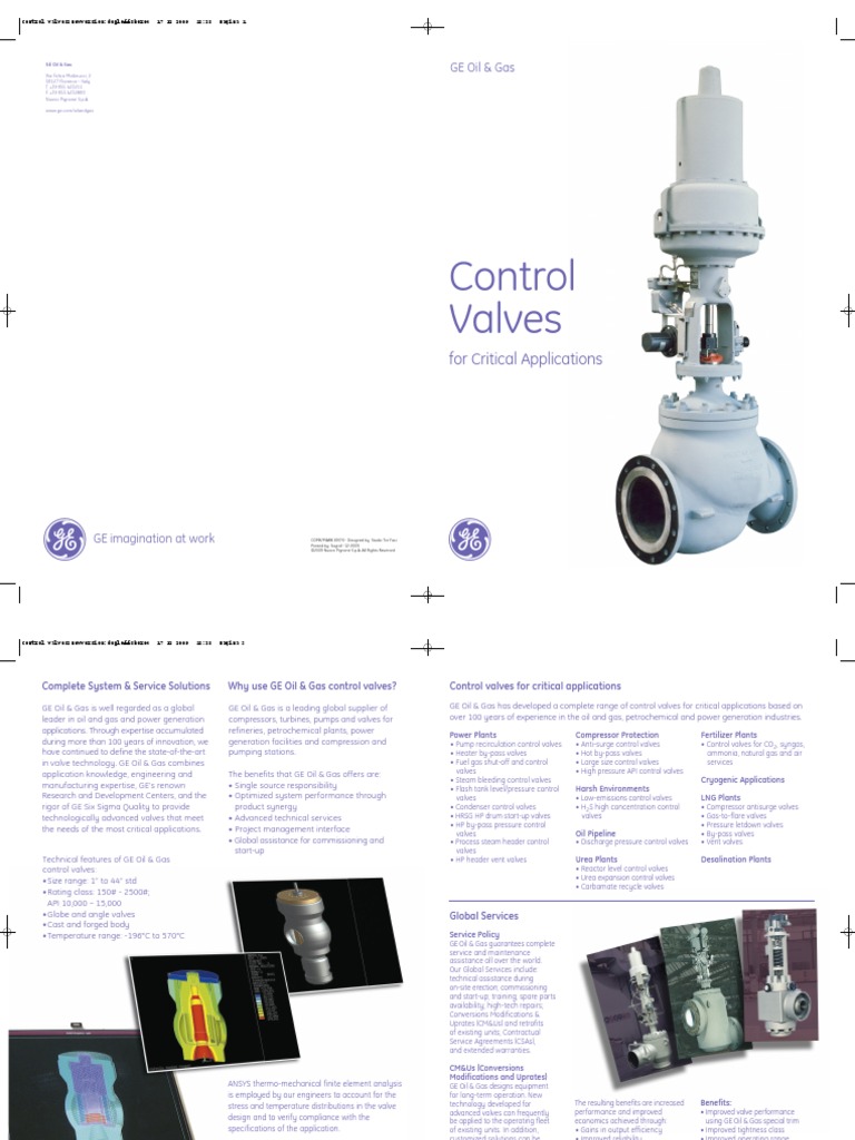 Control Valves For Critical Applications | PDF | Natural Gas | Gas ...
