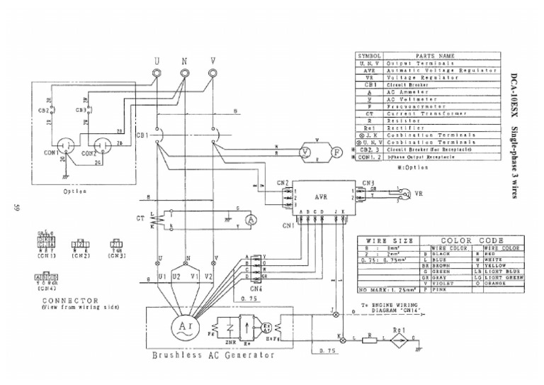 Denyo Dca 10 Esx Generator Sheme | PDF