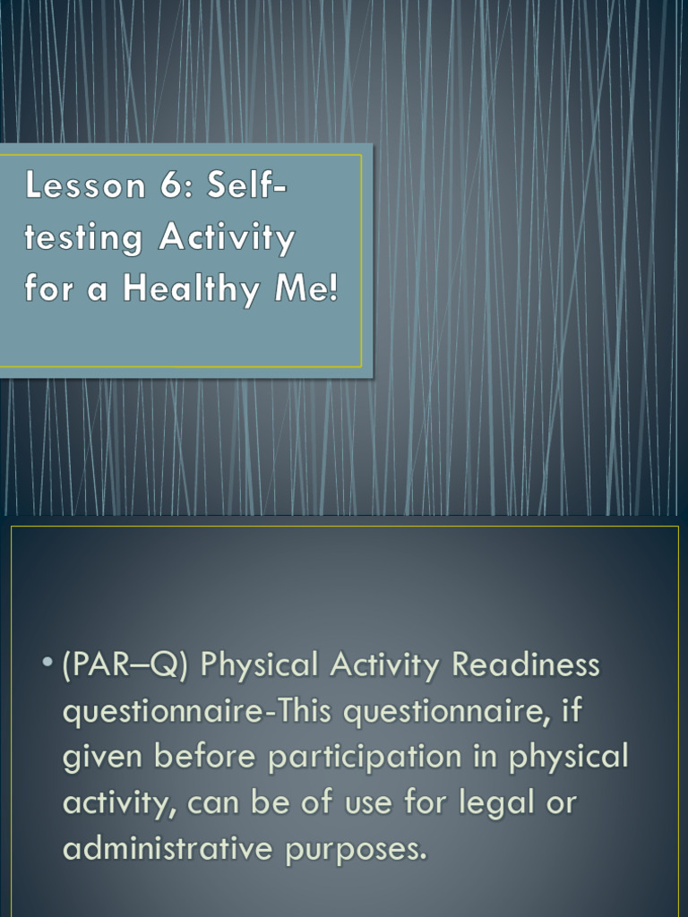 LESSON 6 Barriers To Physical Activity 2 | PDF