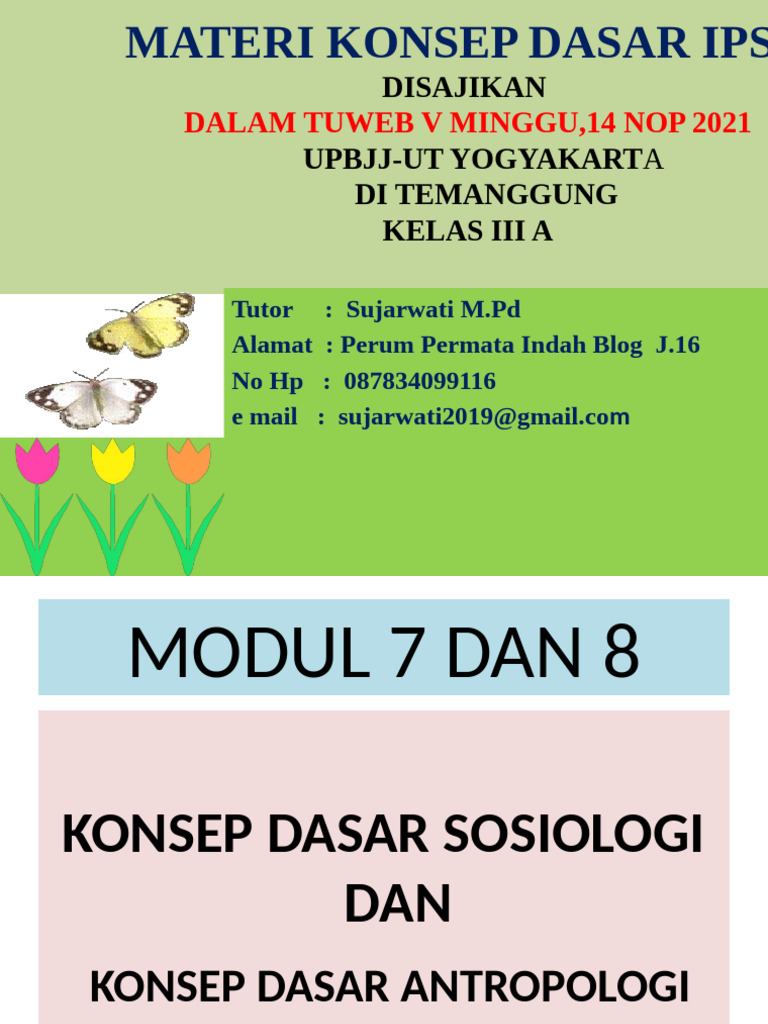 Modul 7 & 8 Konsep Dasar Ips | PDF