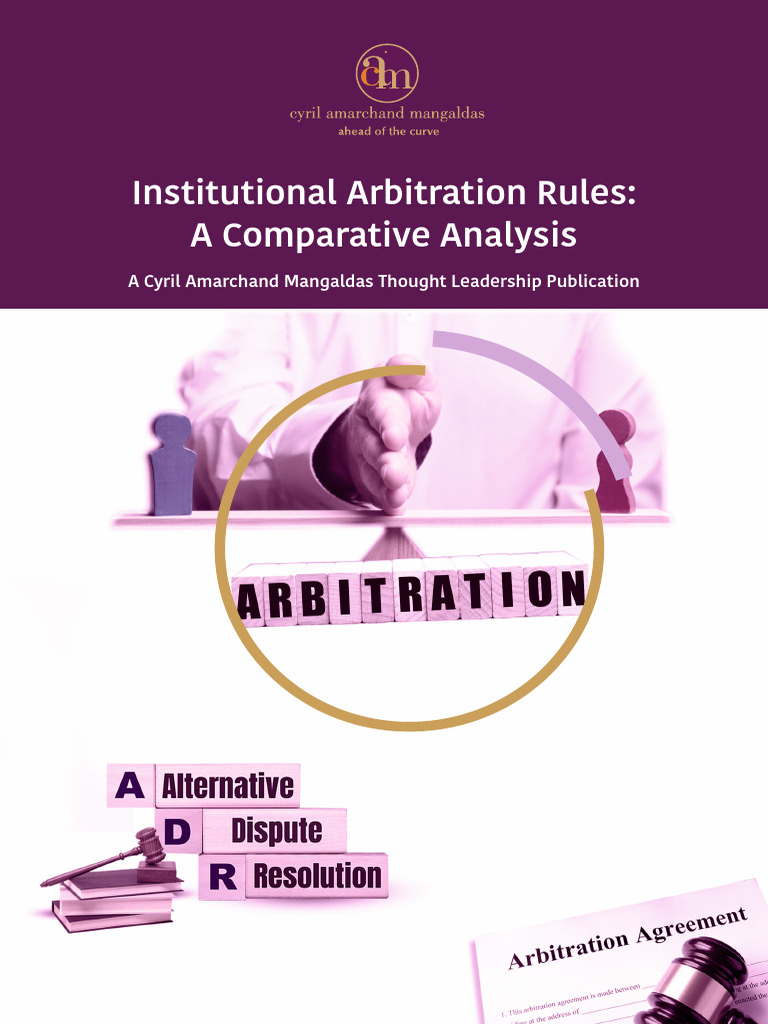 Handbook On Institutional Arbitration Rules A Comparative Analysis | PDF