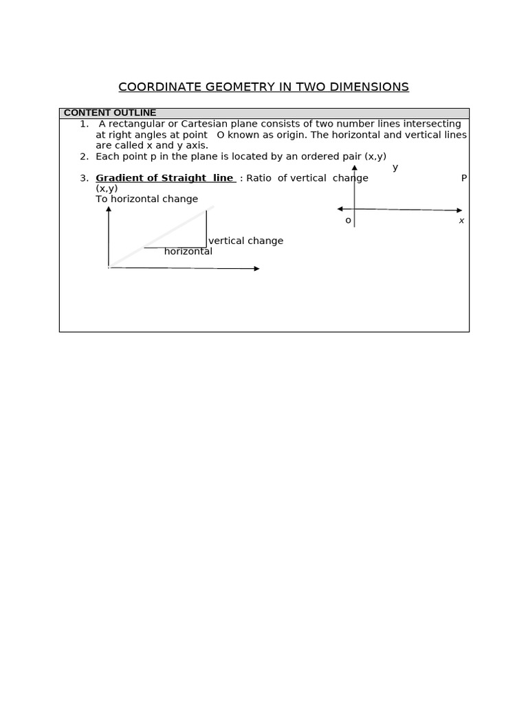 coordinate geometry | PDF