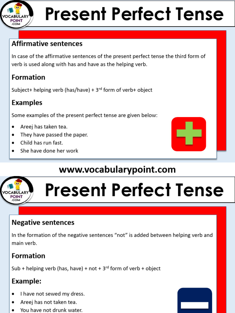 Present Perfect Tense | PDF