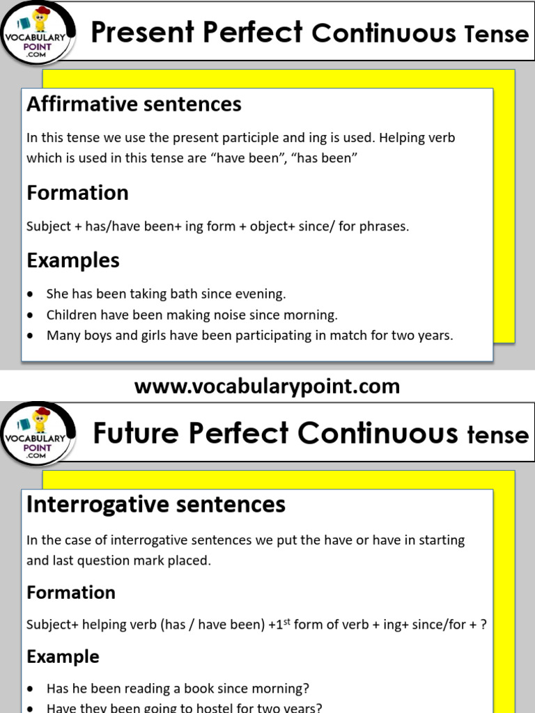 present-perfect-continuous-tense | PDF