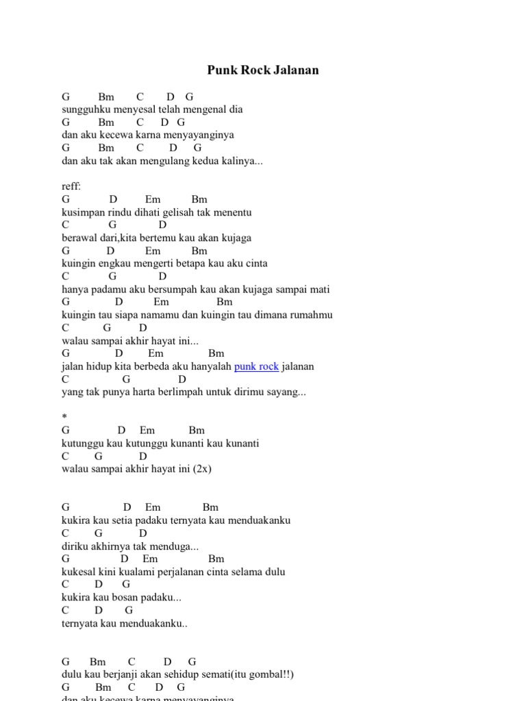 Punk Rock Jalanan | PDF