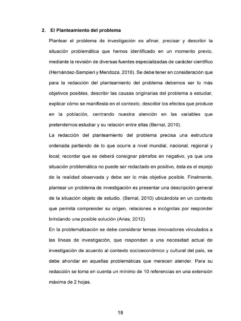 La Investigación Científica Una Aproximación para Los Estudios de Posgrado - Planteaiento Del ...