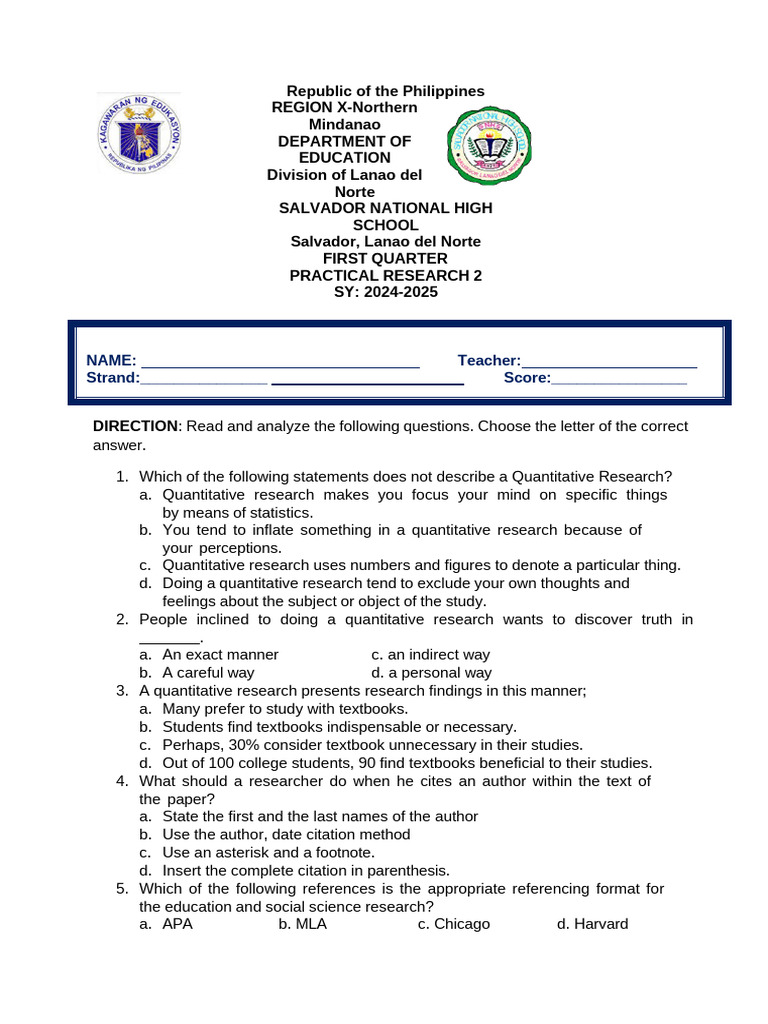 Practical Research 2 | PDF