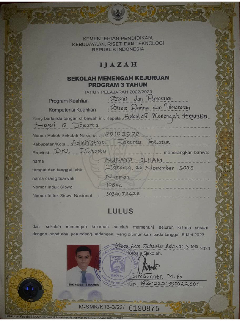 Berkas Nuraya Ilham | PDF