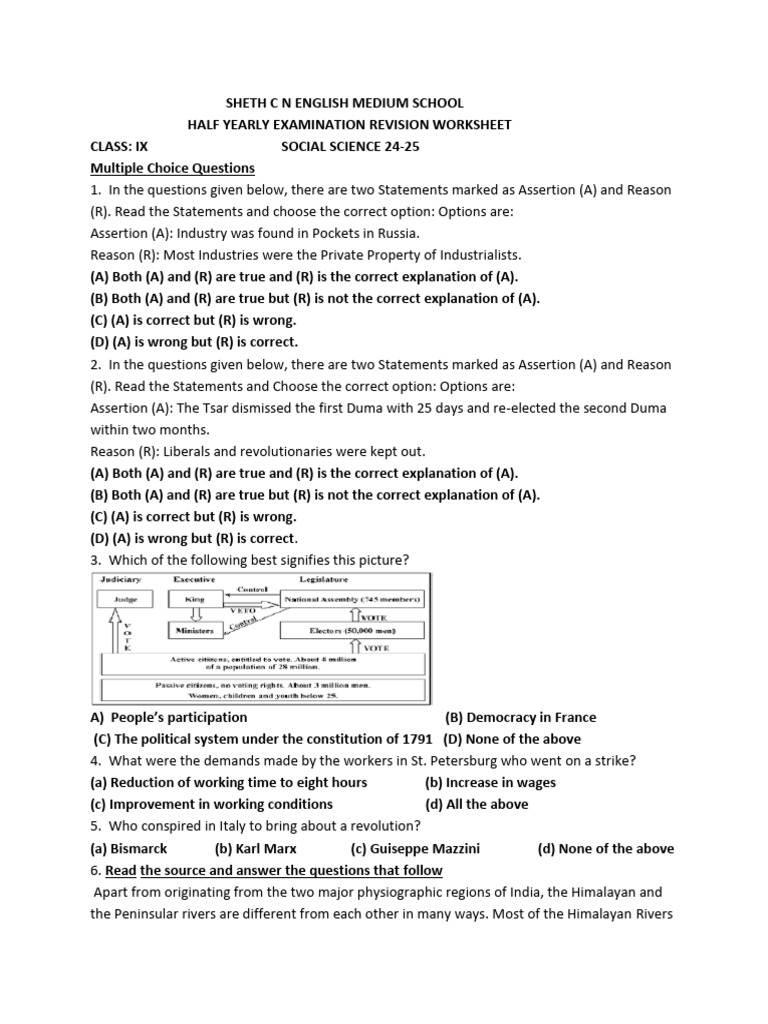 Worksheet IX | PDF