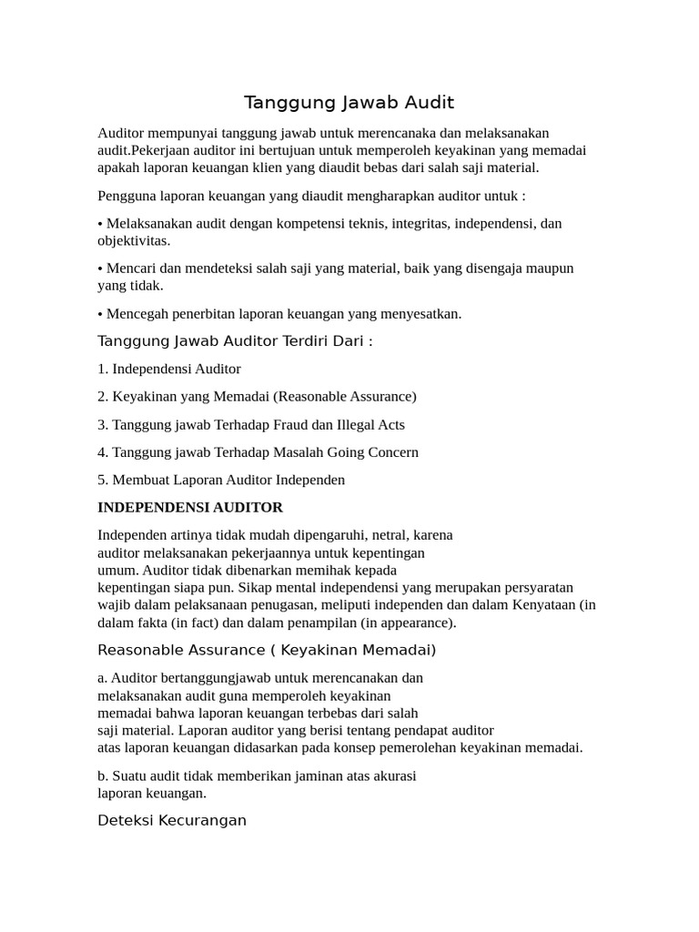 Catatan Audit | PDF