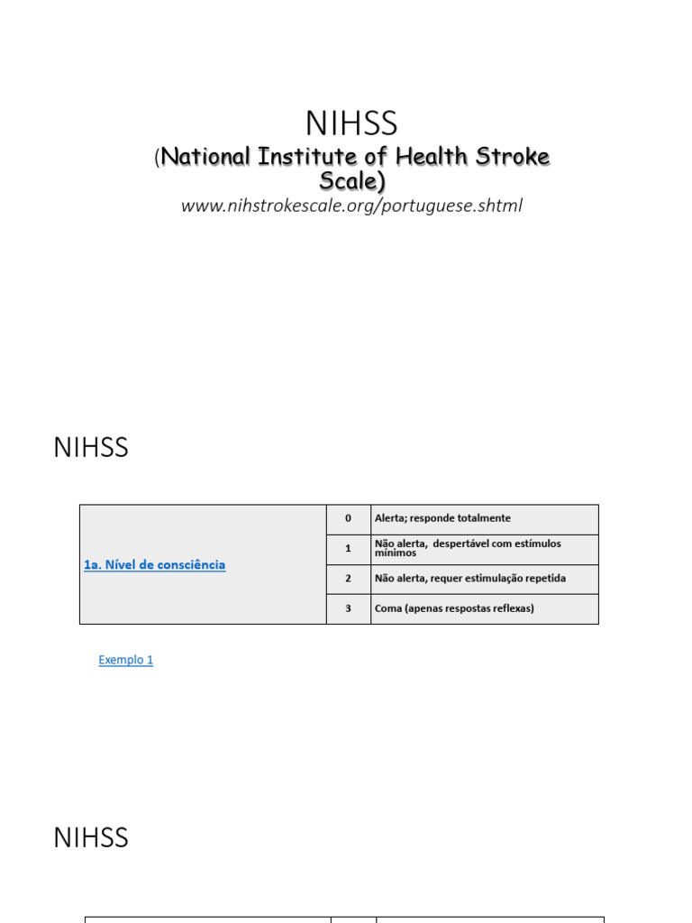 17 - NIHSS Completa | PDF