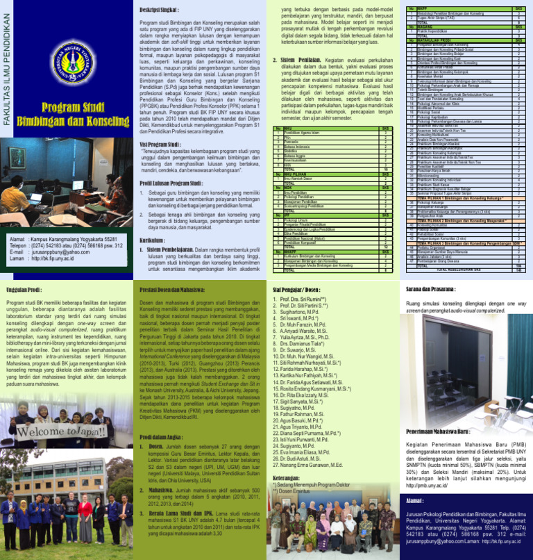 Leaflet Prodi BK | PDF